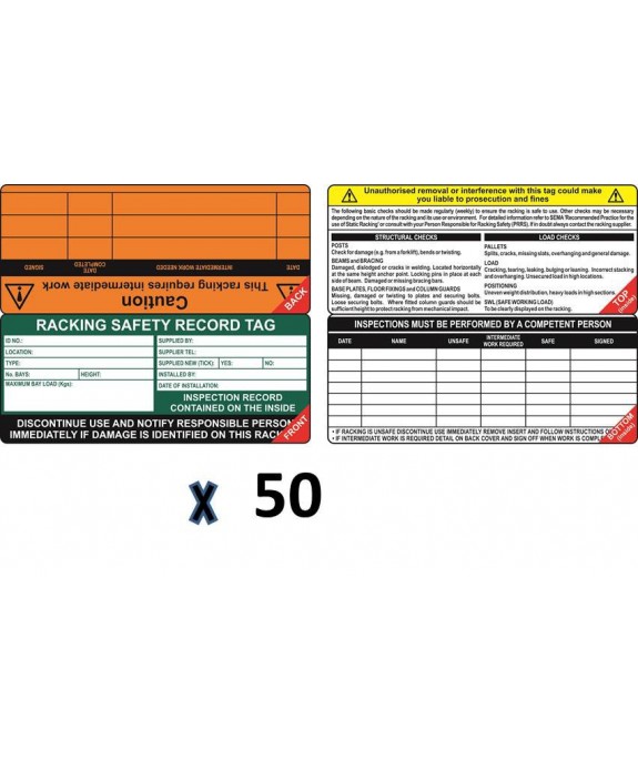 Racking Safety Tag