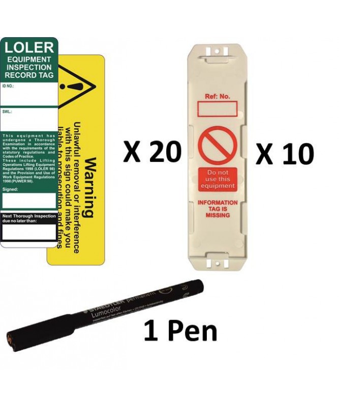 Loler Safety Inspection Tag
