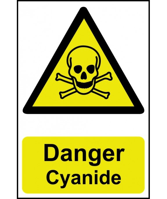 Danger Cyanide Safety Sign