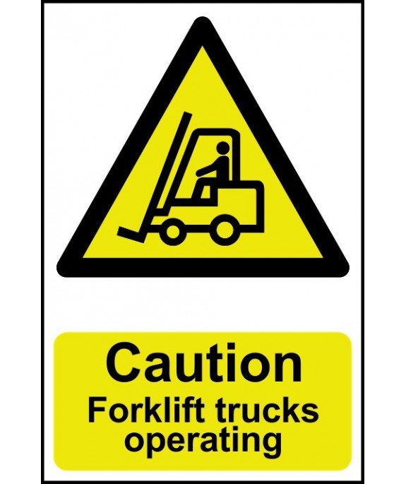 Danger Forklift trucks operations Safety Sign