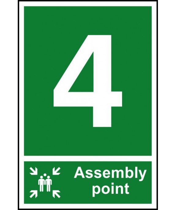 4 Assembly point Safety Sign
