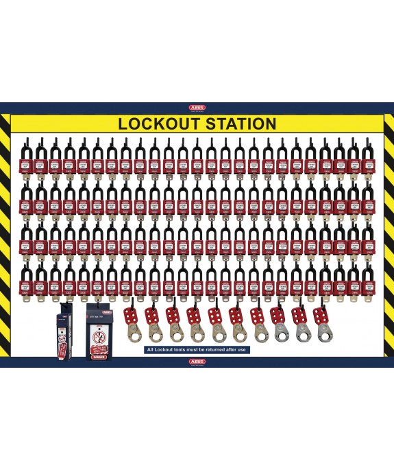 Abus LOTO Shadow Board 100 capacity - fully stocked