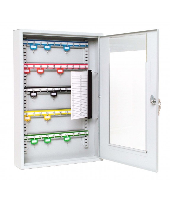Heavy Duty Key Cabinet 50 Keys with Window
