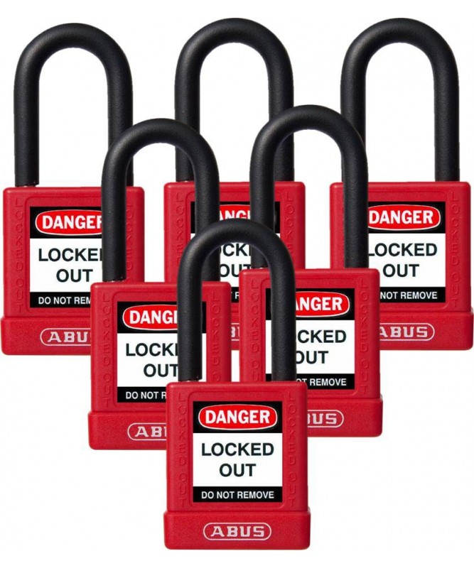 Lockout Padlock Station Abus T74 With 6 Padlocks