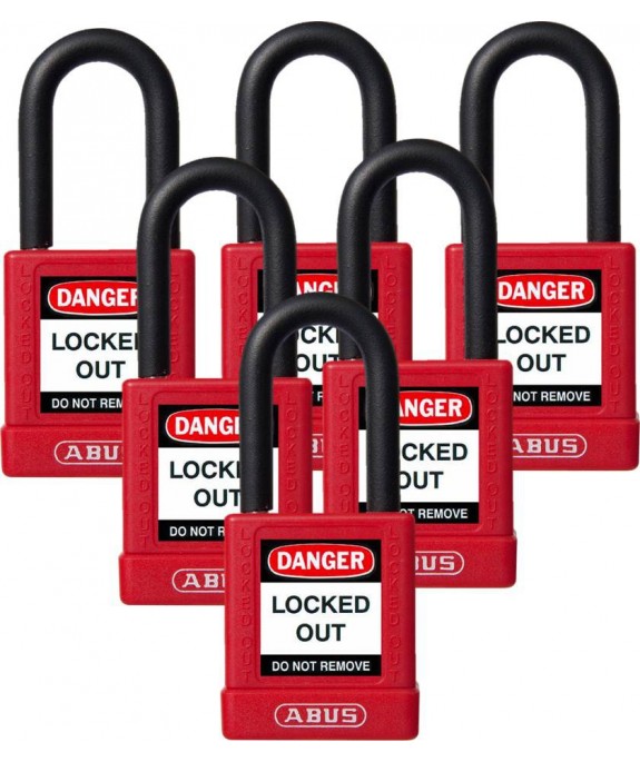 Lockout Padlock Station Abus T74 With 6 Padlocks
